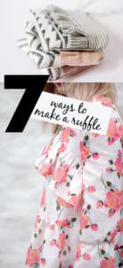 ruffle 101: 7 ways to make a ruffle - see kate sew
