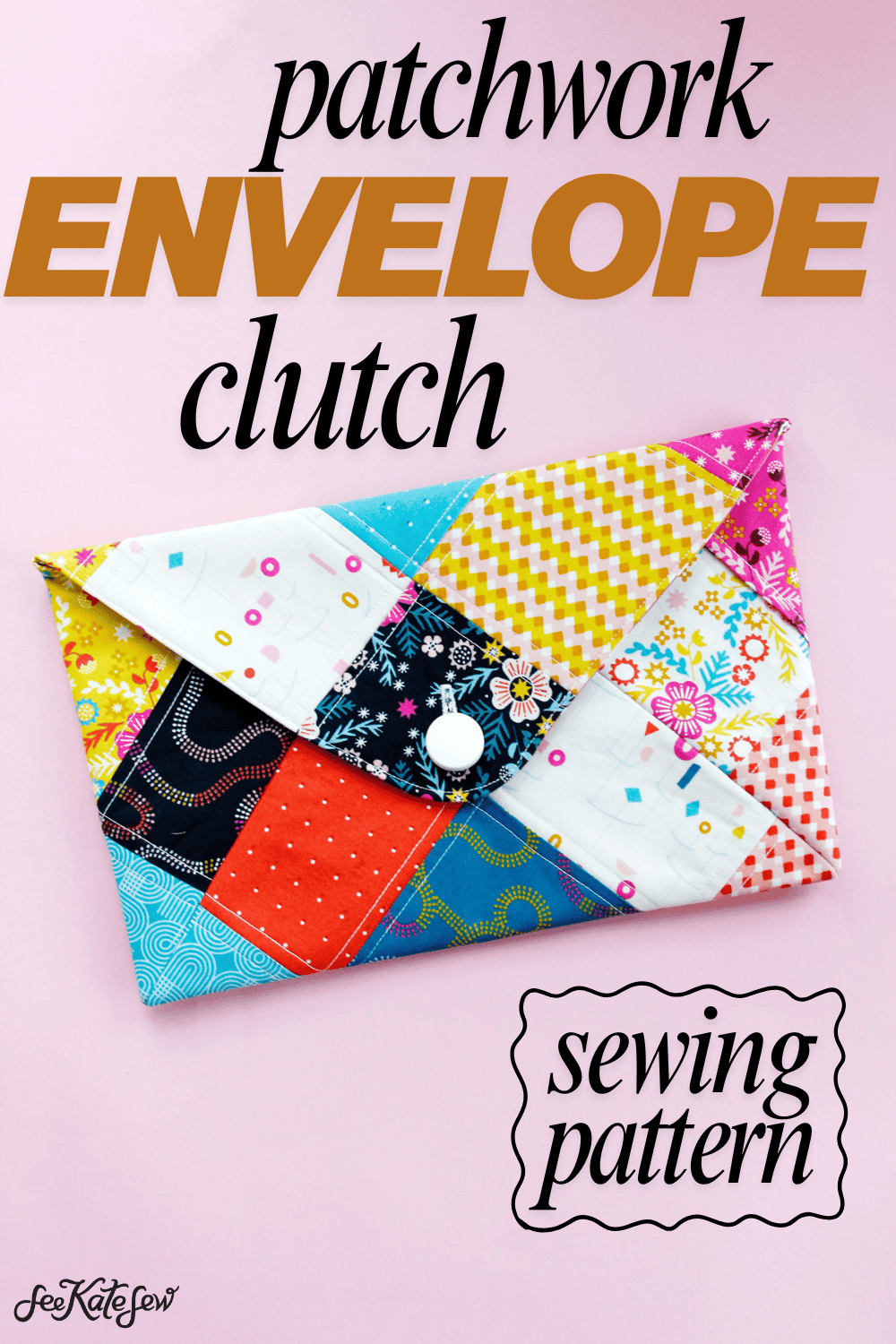 envelope clutch pattern - see kate sew