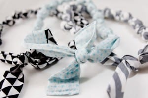 bead and knot statement necklace/teething necklace