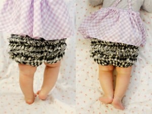 gingham style // serged ruffle bum diaper cover tutorial - see kate sew