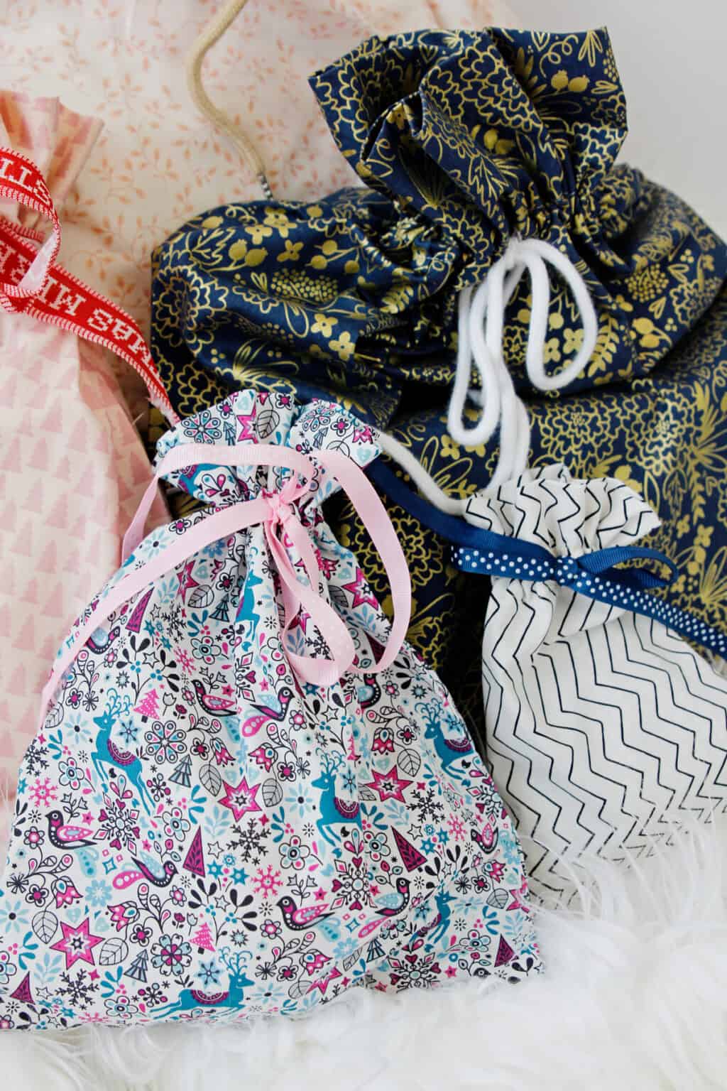 fabric gift bag pattern - see kate sew