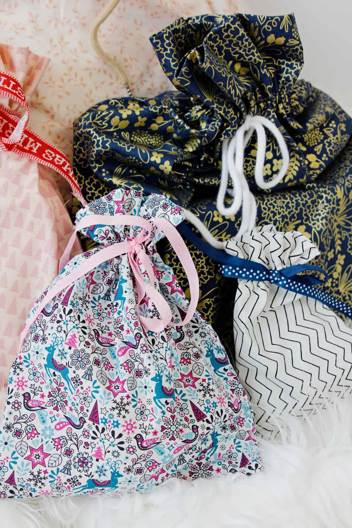 fabric gift bag pattern - see kate sew