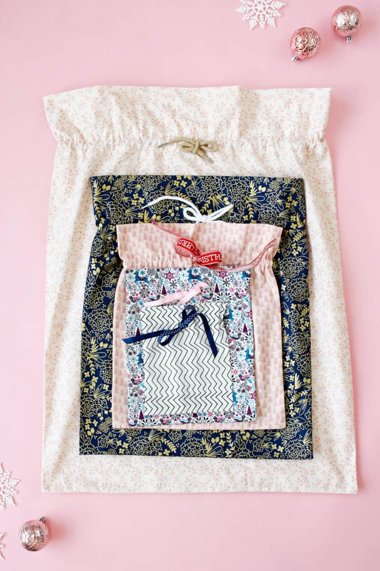 fabric gift bag pattern - see kate sew