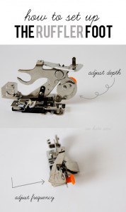 Melody loves the ruffle foot! // sewing 101: the ruffler foot revisited ...