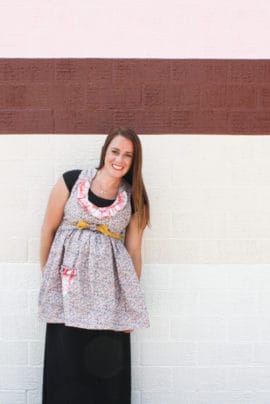 Ruffled Apron Maternity Style! - see kate sew