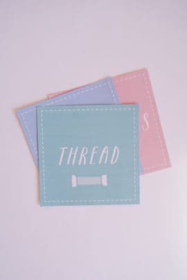 sewing room organization with free printables! - see kate sew