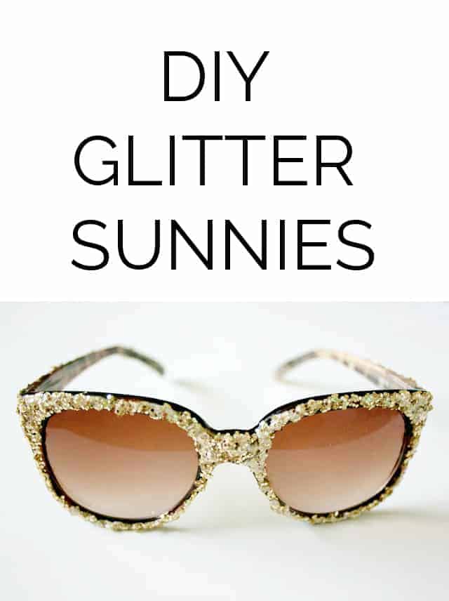 DIY glitter sunglasses tutorial - see kate sew