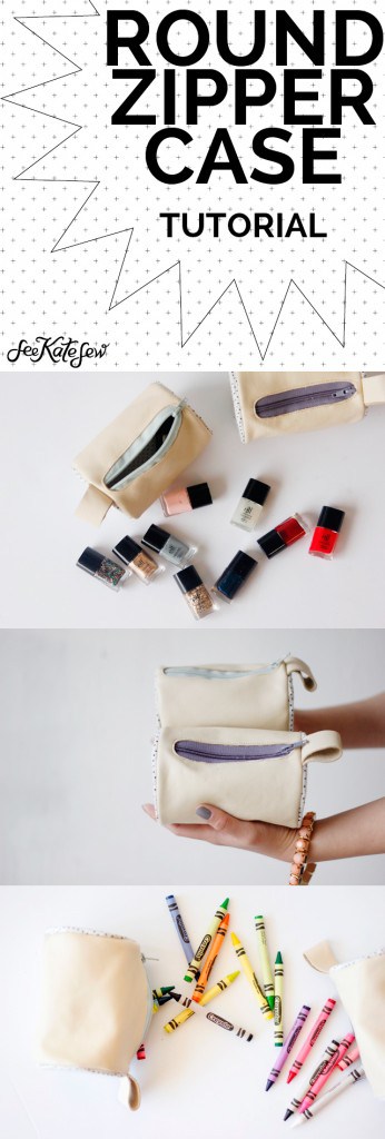 round zipper case tutorial - see kate sew