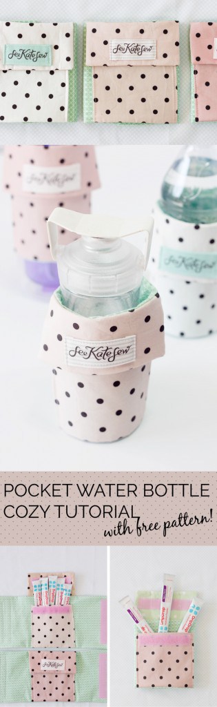 Pocket Water Bottle Cozy with DripDrop - see kate sew