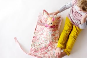 Easy Doll Sleeping Bag Tutorial - Easy Sewing Pattern - see kate sew