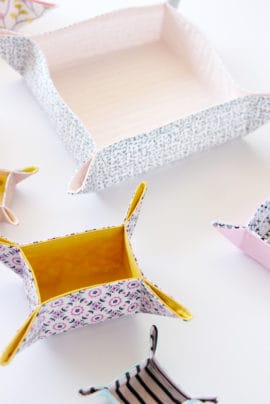 DIY fabric tray tutorial with free patterns! - see kate sew