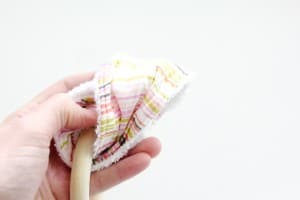 girly bandana bibs + a wooden ring teether tutorial - see kate sew