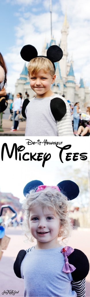 DIY Mickey Tees with a modern twist! - see kate sew