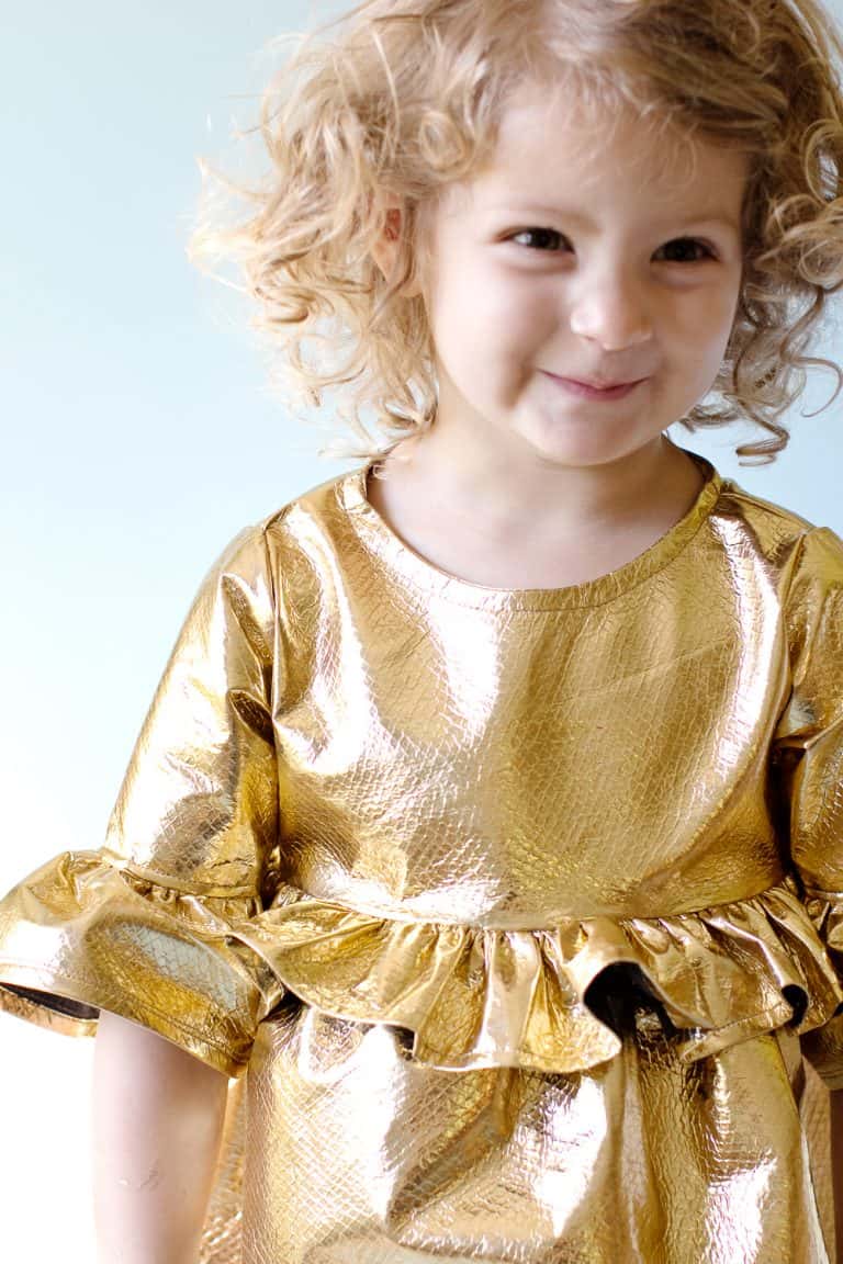 Girl's Holiday Ruffle Dress Tutorial - see kate sew