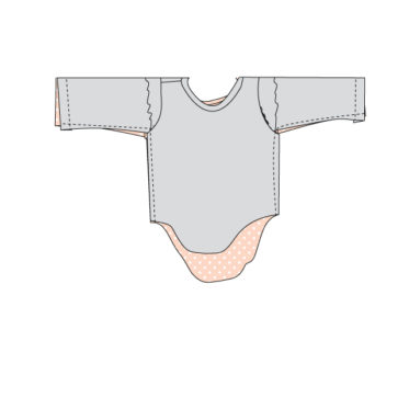 Ruffle Sleeve Onesie + Basic Onesie Pattern (FREE)! - see kate sew