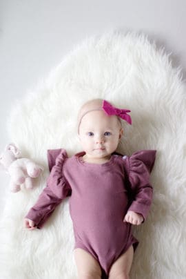 Ruffle Sleeve Onesie + Basic Onesie Pattern (FREE)! - see kate sew