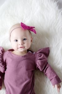 Ruffle Sleeve Onesie + Basic Onesie Pattern (FREE)! - see kate sew