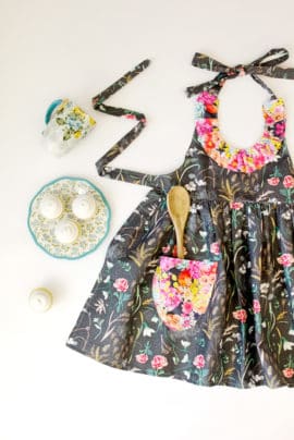 Ruffled Floral Apron from Sprout Patterns! - see kate sew