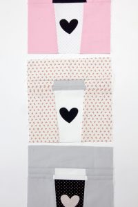 QBOM: Coffee Cup Quilt Block - see kate sew