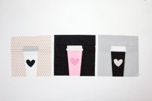 QBOM: Coffee Cup Quilt Block - see kate sew