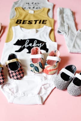 Baby Shoes Pattern with Simplicity and Cricut - see kate sew