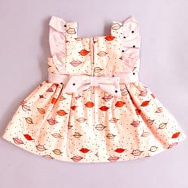 Simplicity Baby Girl Dress Pattern with Cricut - see kate sew