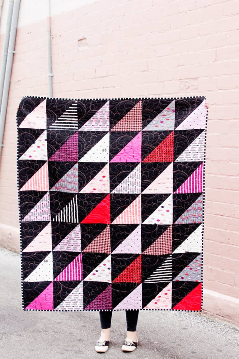 Half Square Triangle Quilt Pattern + HST Tutorial - see kate sew