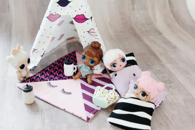 DIY Doll Tent for LOL surprise dolls - see kate sew