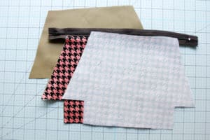 DIY zippered pouch tutorial flat bottom + Makeup Faves - see kate sew
