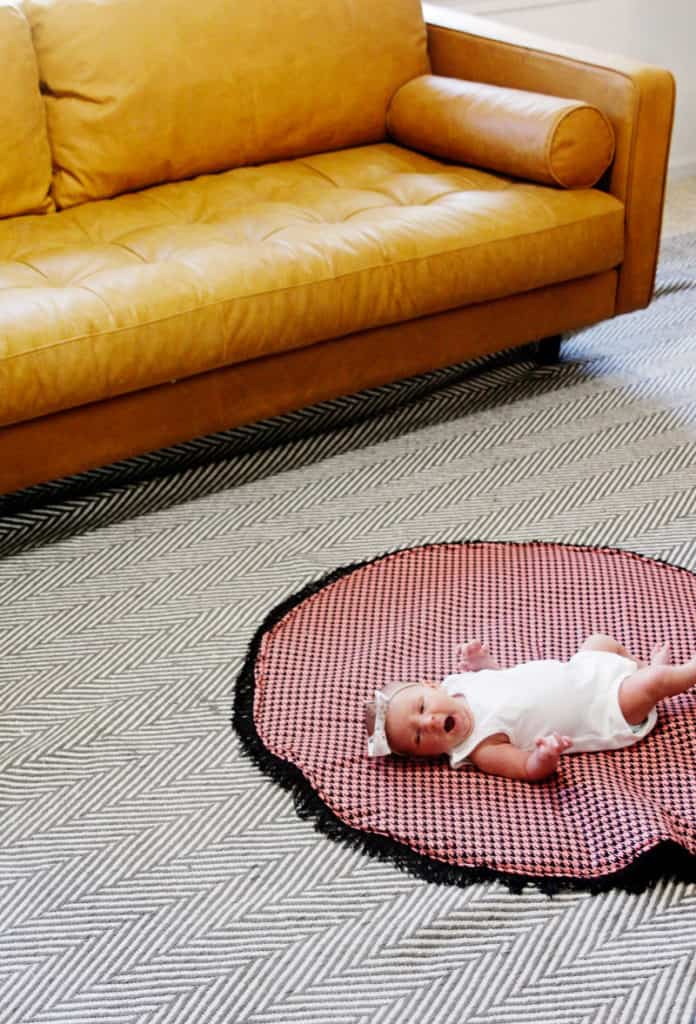 DIY Circle Play Mat + Tranquilo Mat Review - see kate sew