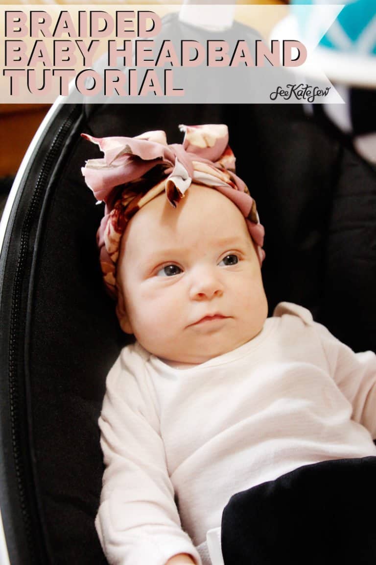 Braided Baby Headband Tutorial - see kate sew