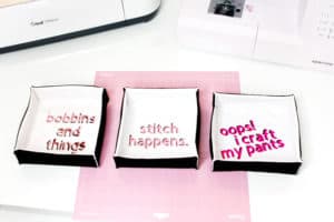 Shallow Fabric Box Pattern for Organization with the Cricut Maker - see ...
