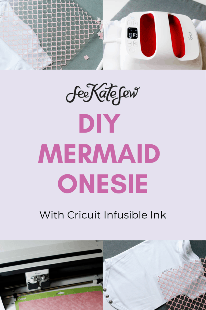 Mermaid Onesie DIY with Cricut Infusible Ink - see kate sew