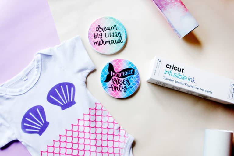 Mermaid Onesie DIY with Cricut Infusible Ink - see kate sew