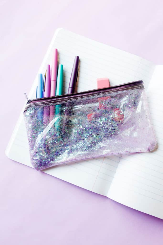 Glitter Pencil Pouch with Mermaid Vibes - see kate sew