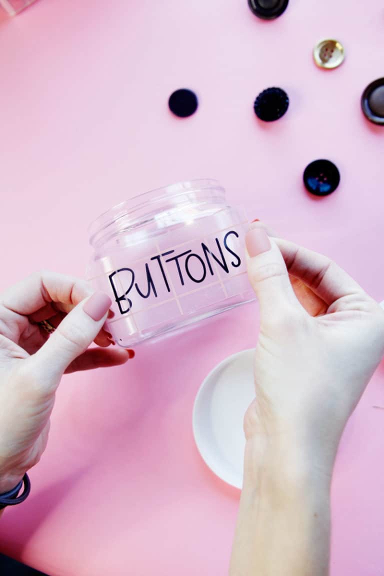 Vinyl Sewing Room Labels DIY - see kate sew