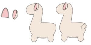 FREE stuffed llama sewing pattern - see kate sew