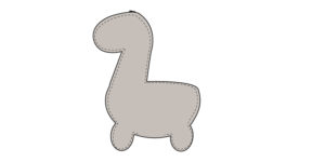FREE stuffed llama sewing pattern - see kate sew