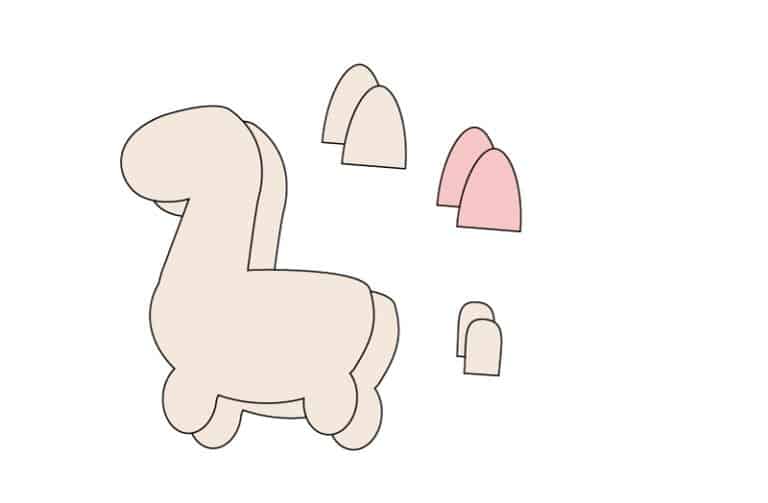 FREE stuffed llama sewing pattern - see kate sew