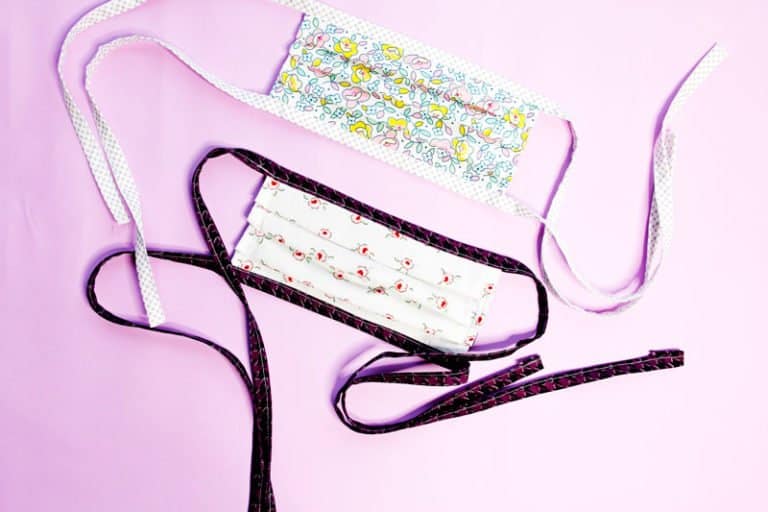 How to Sew a Face Mask with Filter Pocket (NO ELASTIC!) - see kate sew