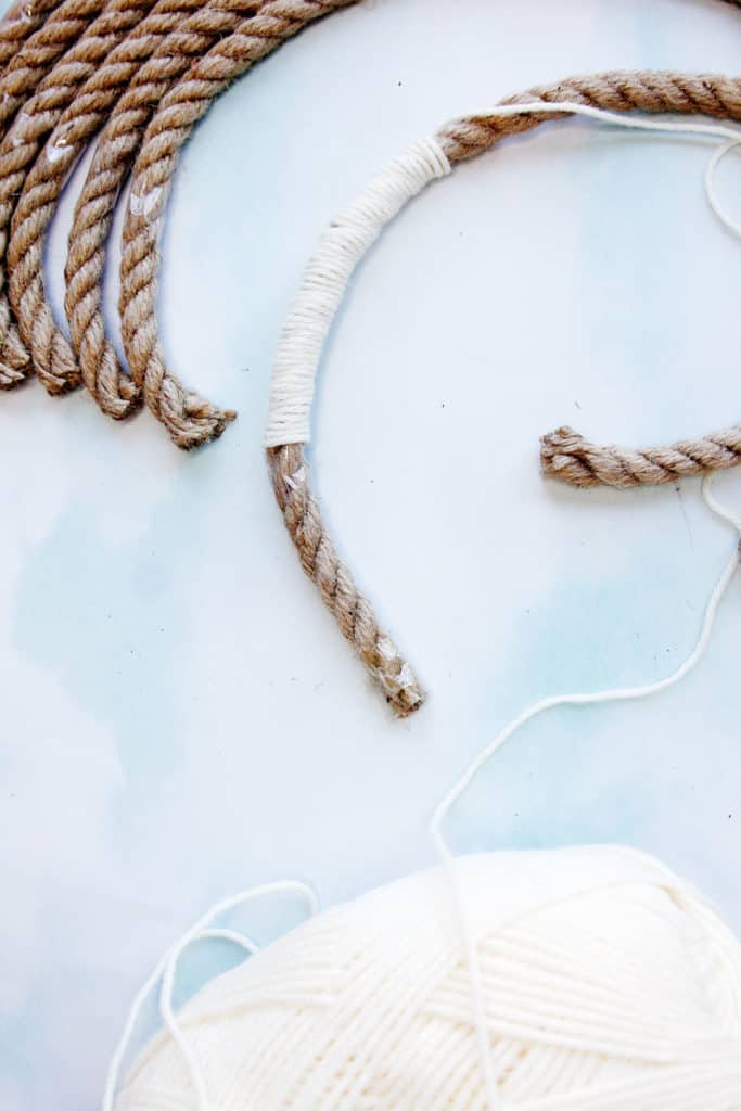 Rainbow Rope Wall Hanging Tutorial - see kate sew