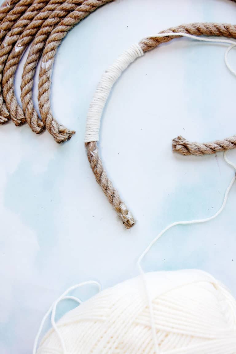 Rainbow Rope Wall Hanging Tutorial - see kate sew