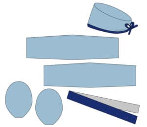 Surgical Cap Sewing Pattern with download - see kate sew