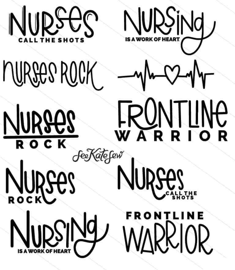 Nurse SVG Free Downloads - National Nurses Week - see kate sew