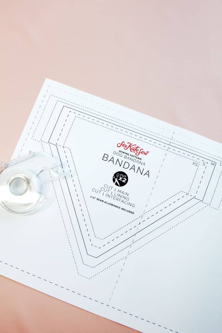 easy dog bandana pattern - free sewing tutorial! - see kate sew