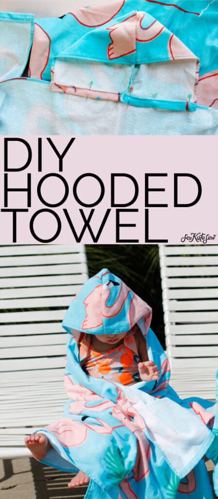 How to Make a Hooded Towel - with template download - see kate sew