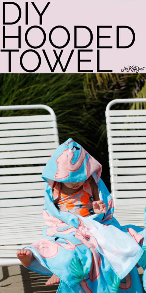 How to Make a Hooded Towel - with template download - see kate sew