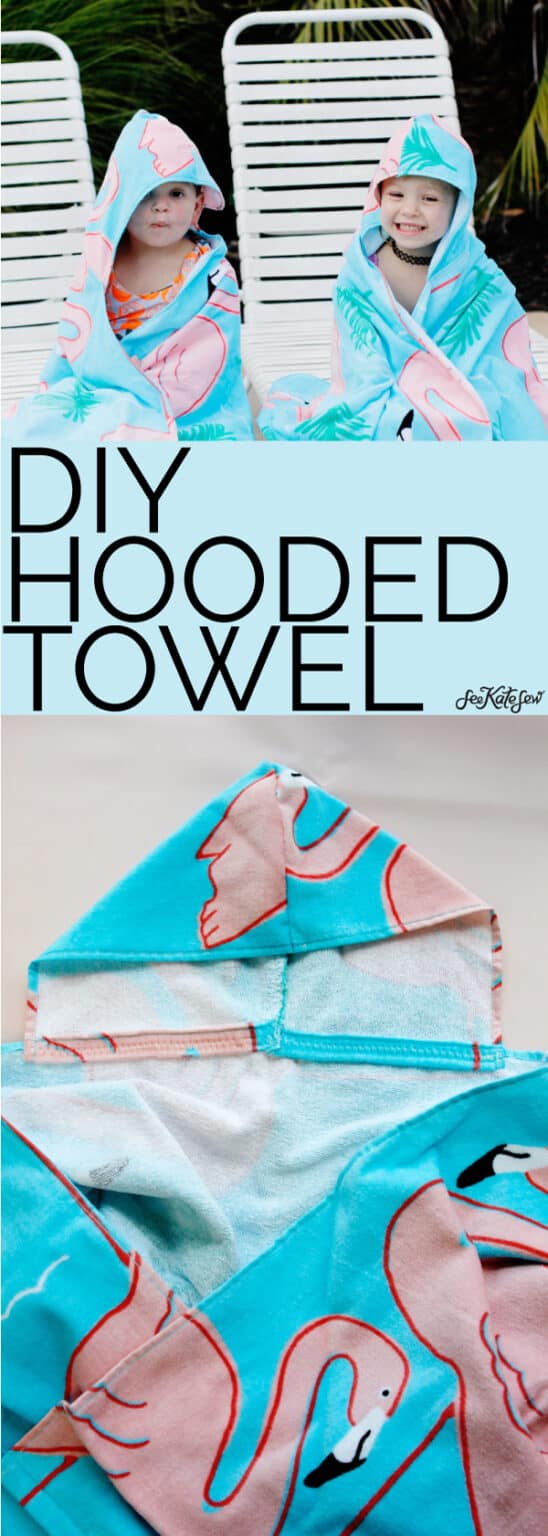 How to Make a Hooded Towel - with template download - see kate sew