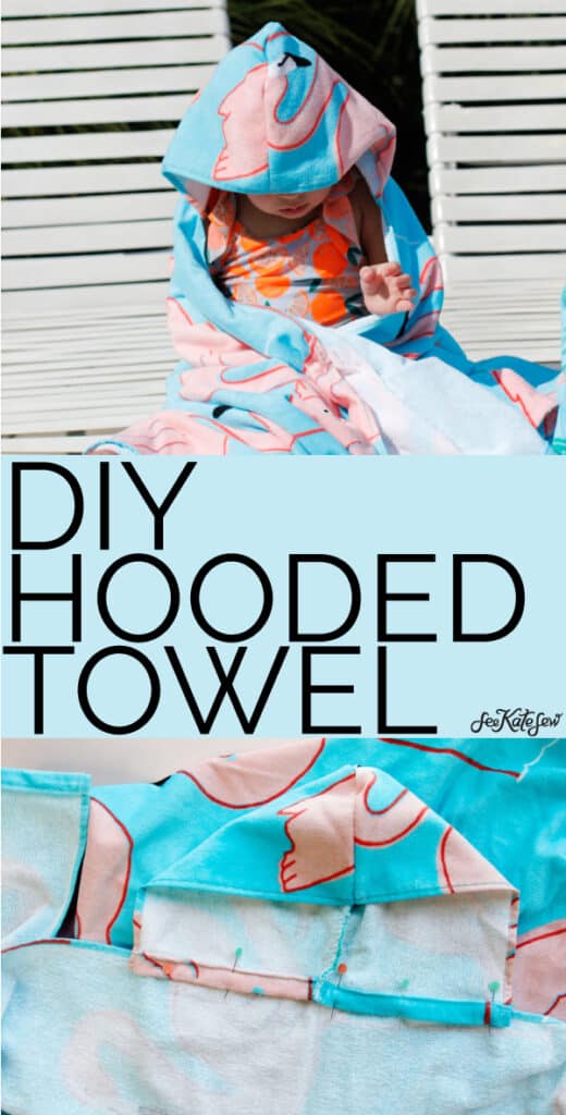 How to Make a Hooded Towel - with template download - see kate sew