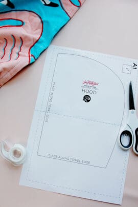 How to Make a Hooded Towel - with template download - see kate sew